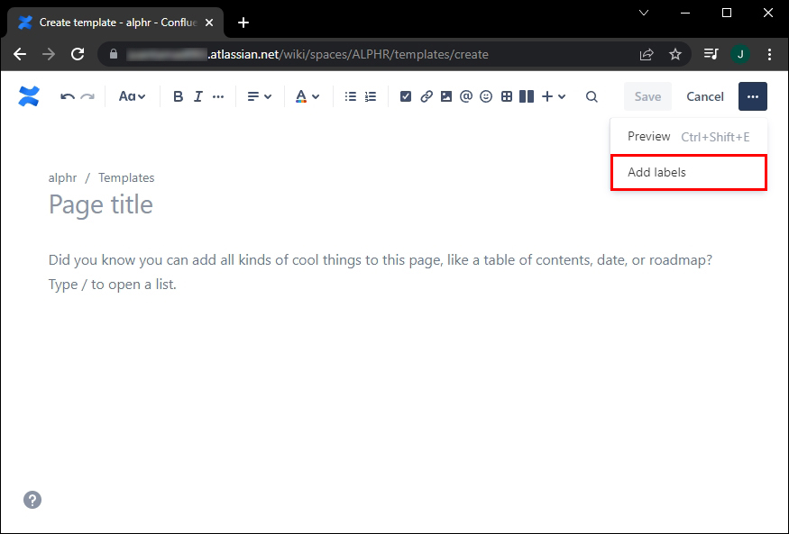 How To Create A Template In Confluence