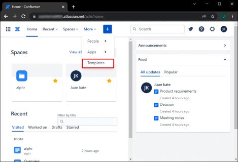 How to Create a Template in Confluence