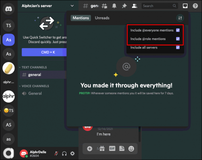 How to Check Who Pinged You in Discord