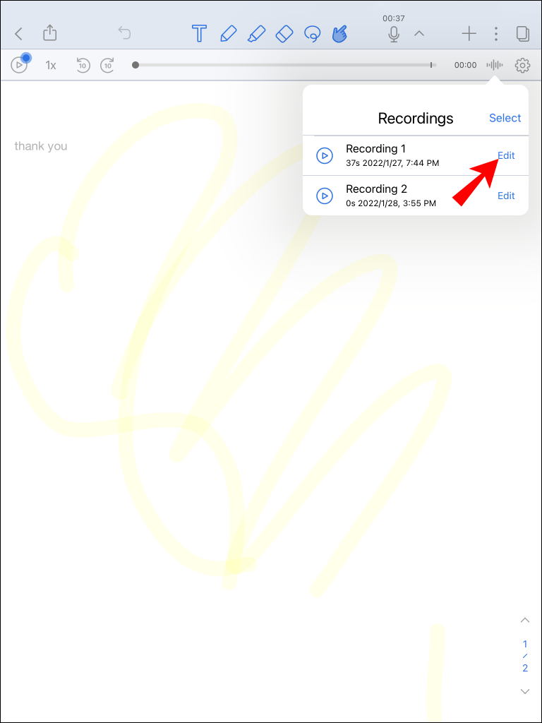 How to Delete a Recording in Notability