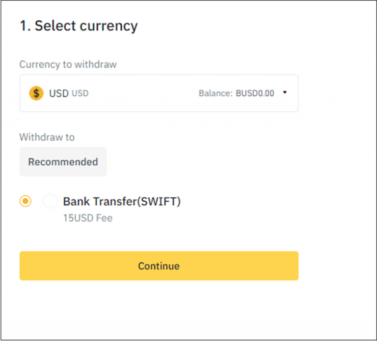How to Withdraw to a Bank Account from Binance