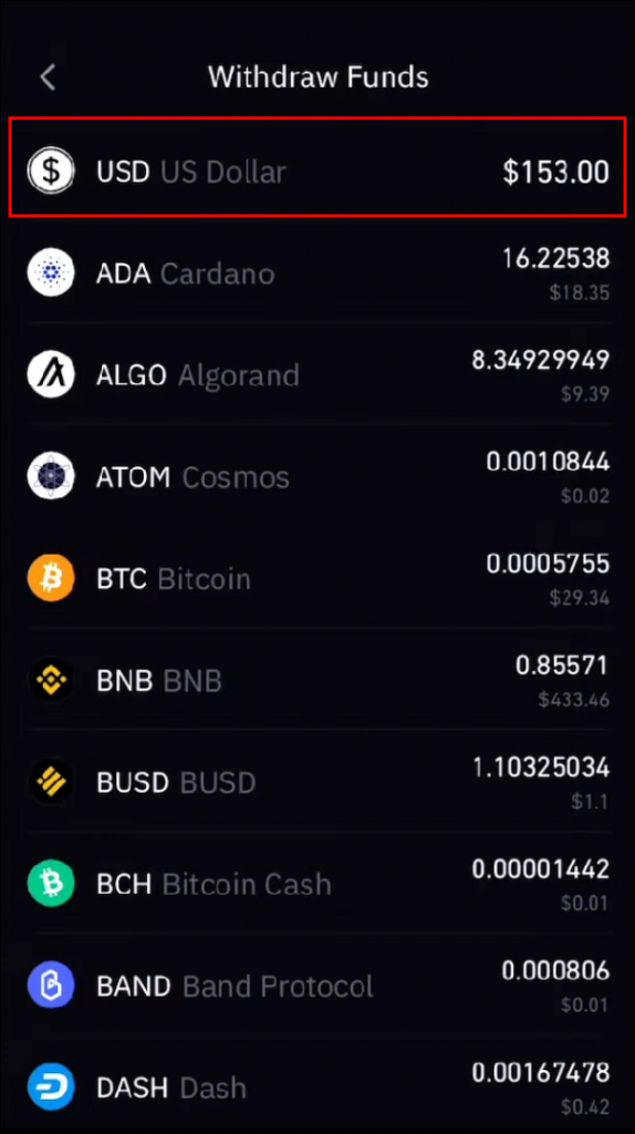 How to Withdraw to a Bank Account from Binance