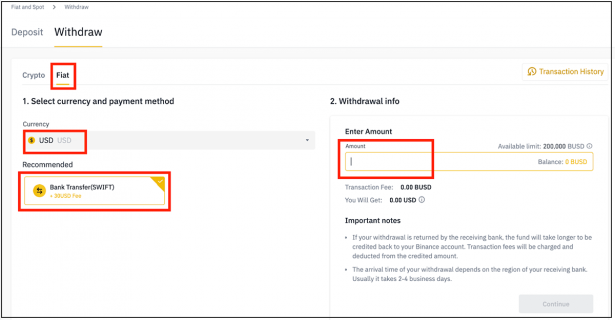 How to Withdraw to a Bank Account from Binance