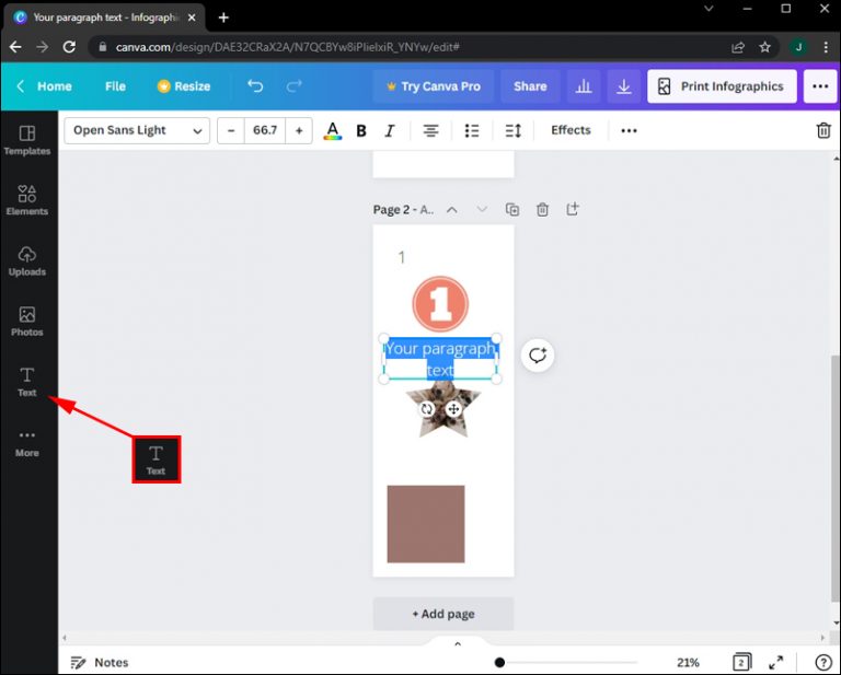 How to Add Page Numbers in Canva