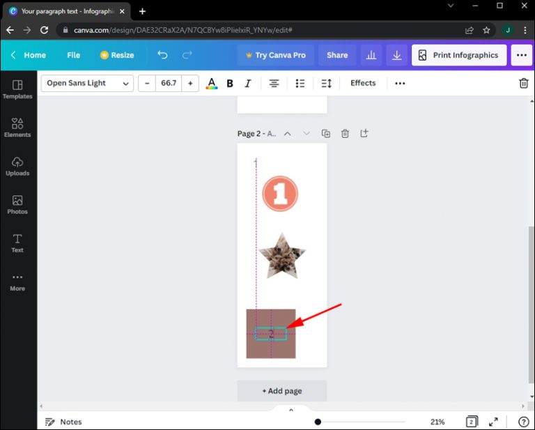 How to Add Page Numbers in Canva