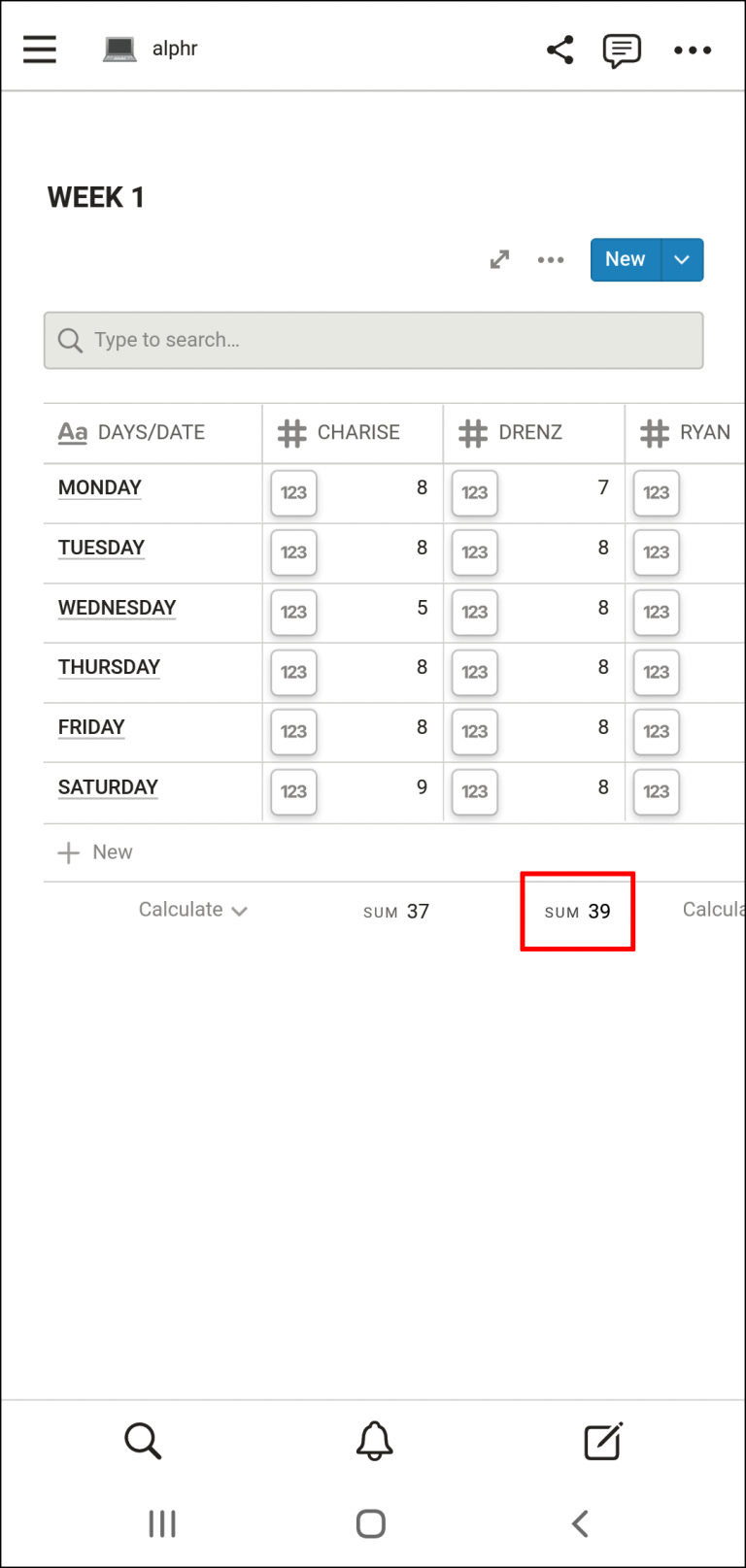 How to Sum a Column in Notion