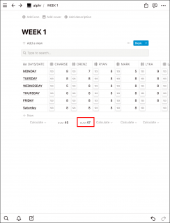 How to Sum a Column in Notion