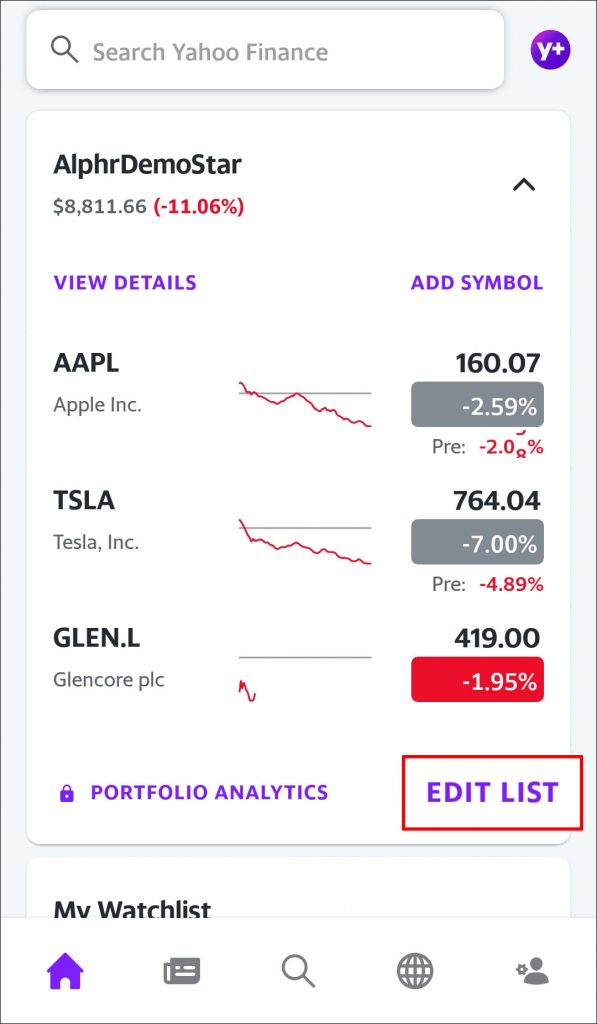 How to Add Shares in Yahoo Finance
