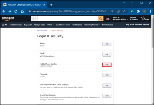 How to Change your Phone Number on Amazon