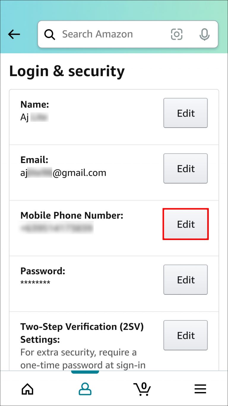 How to Change your Phone Number on Amazon