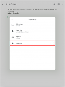 How to Change the Background Color in a Google Doc
