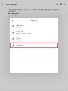 How to Change the Background Color in a Google Doc