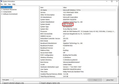 How to Find the Model Number on a Laptop