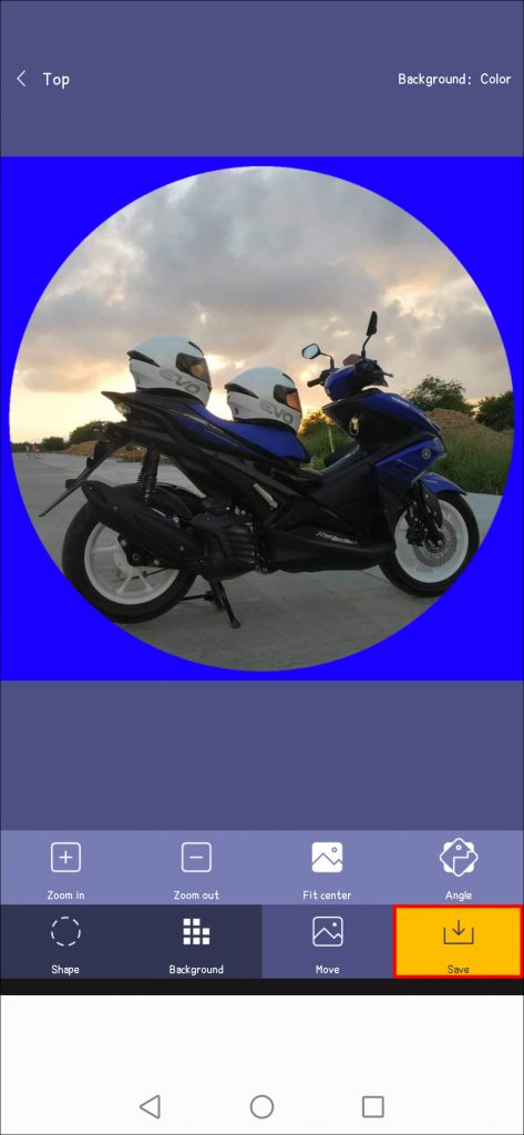 How to Make a Picture Round on an Android Device