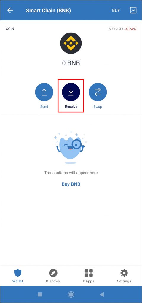 How to Swap BNB to Smart Chain in Trust Wallet