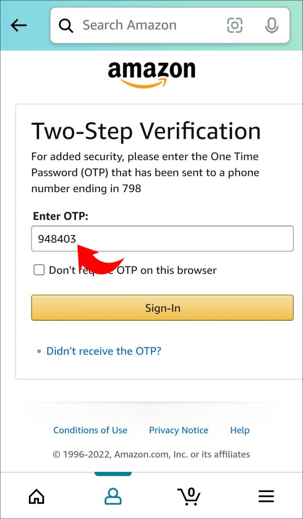 How to Turn On or Off 2FA on Amazon