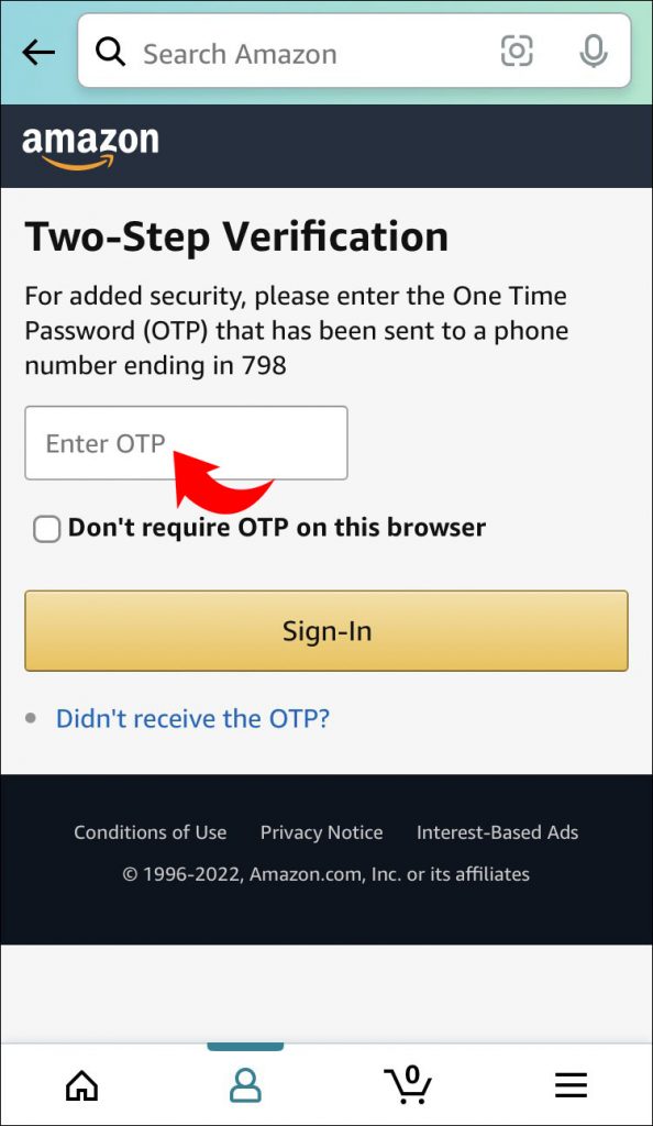 How to Turn On or Off 2FA on Amazon