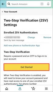 How to Turn On or Off 2FA on Amazon