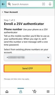 How to Turn On or Off 2FA on Amazon