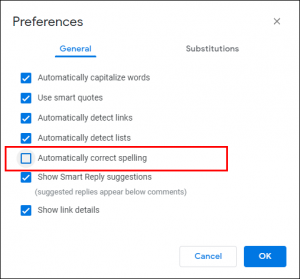 How to Turn Off AutoCorrect in Google Docs