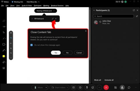How to Use the Whiteboard in Webex