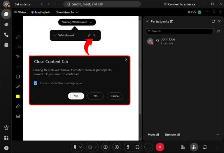 How to Use the Whiteboard in Webex