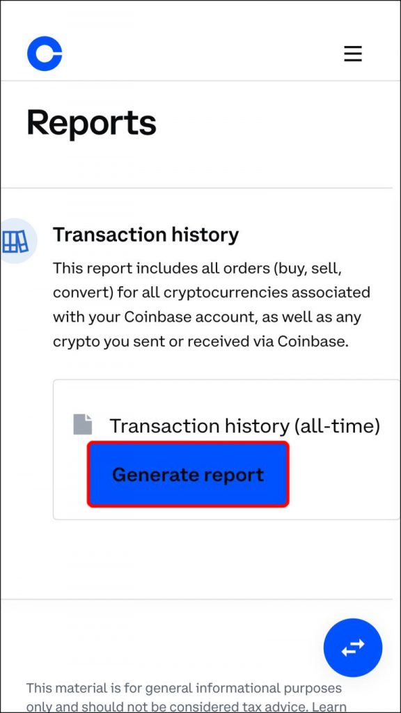 How to View Transaction History in Coinbase