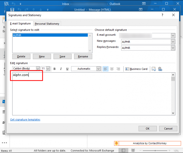 How To Setup a Signature in Outlook