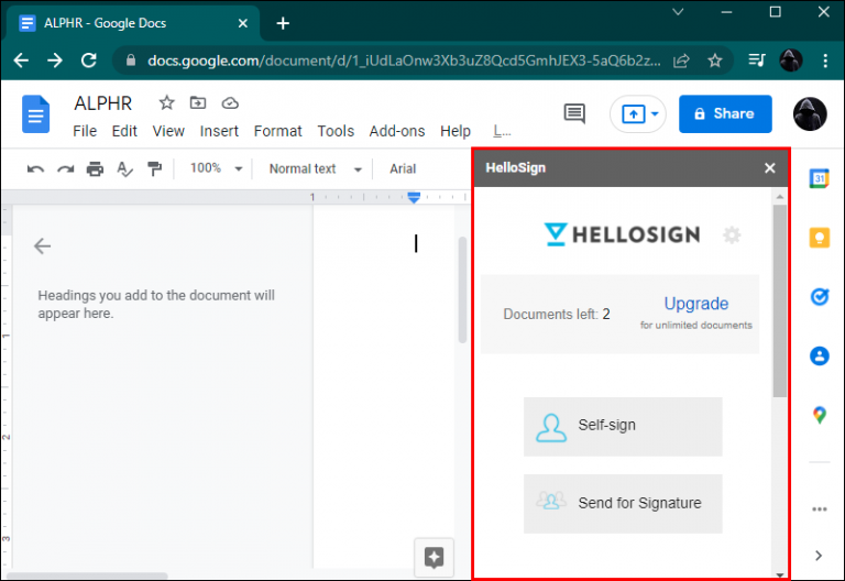 How to Insert a Signature Line in Google Docs