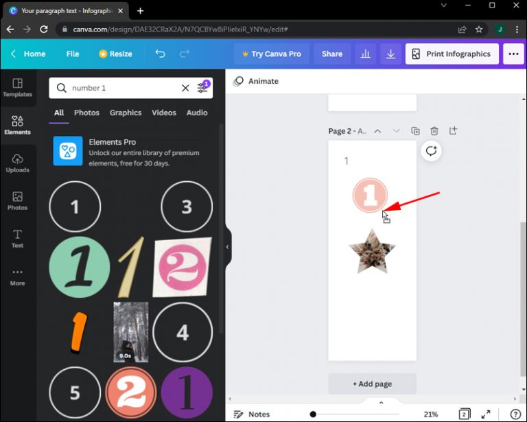 How to Add Page Numbers in Canva