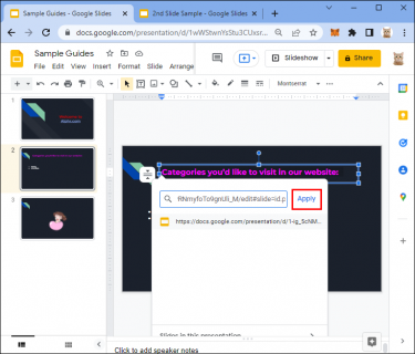 How To Create a Link to a Specific Slide in Google Slides