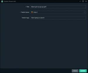 How To Change the Stream Title on Twitch