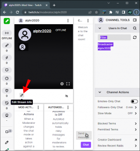How To Change the Stream Title on Twitch