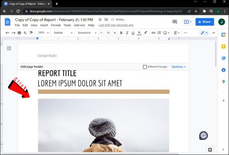 How to Create Different Headers for Different Pages in Google Docs