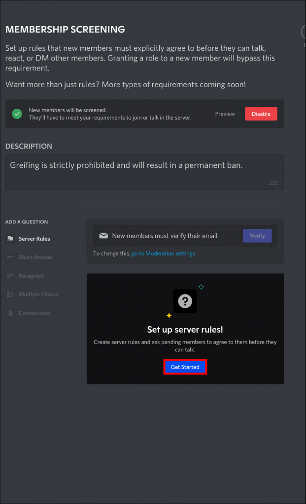 How To Add Rules to a Discord Server