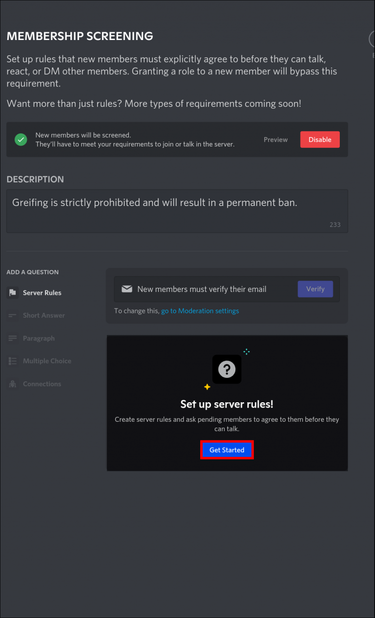 How To Add Rules to a Discord Server