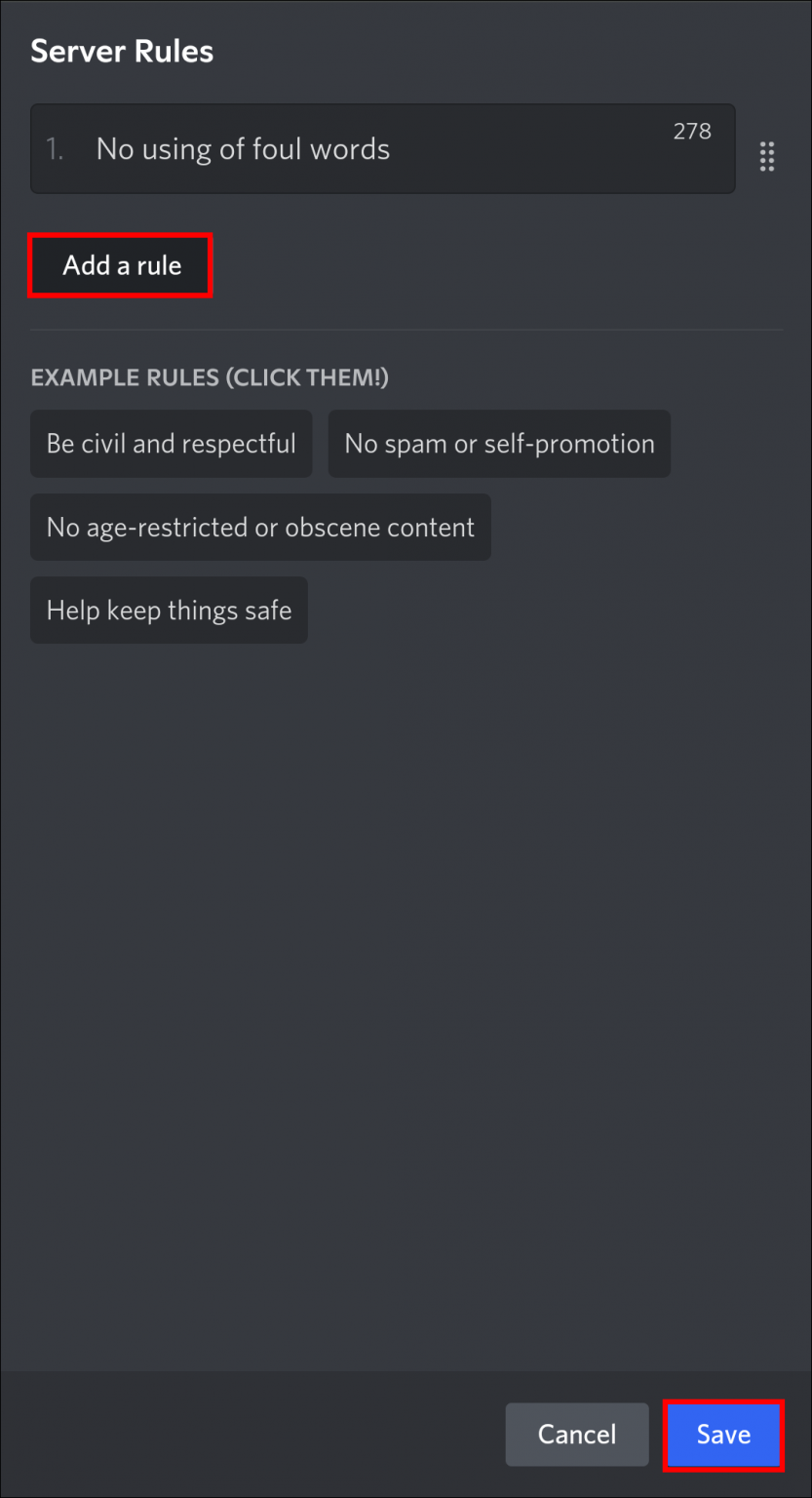 How To Add Rules to a Discord Server