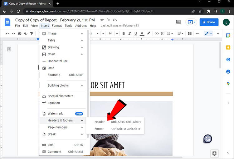 How To Create Different Headers For Different Pages In Google Docs