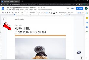 How to Create Different Headers for Different Pages in Google Docs