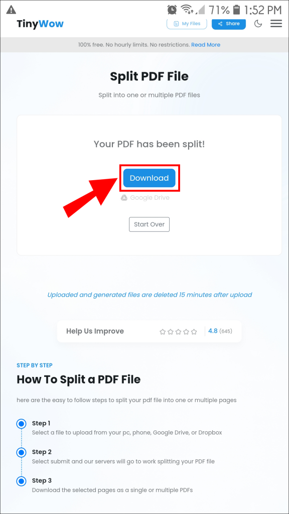 How to Save One Page of a PDF