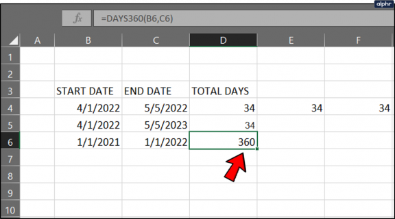 How to Calculate Days Between Two Dates in Excel