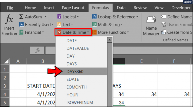 How to Calculate Days Between Two Dates in Excel