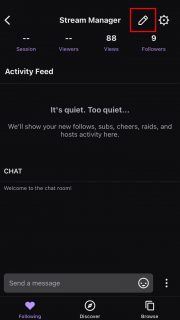 How To Change the Stream Title on Twitch