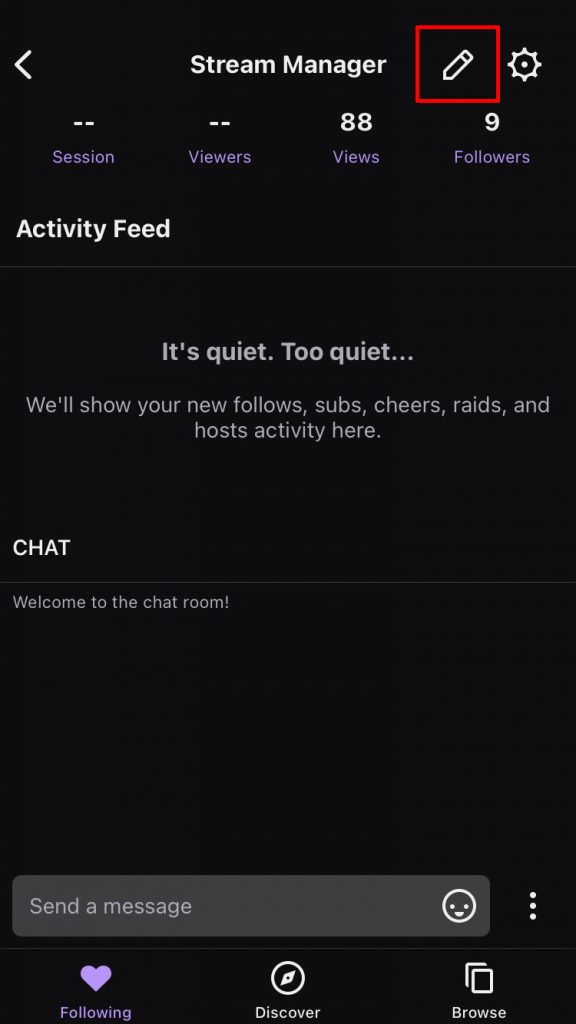 How To Change the Stream Title on Twitch