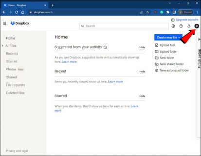 How to View How Much Free Space Available in DropBox