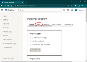 How to View How Much Free Space Available in DropBox