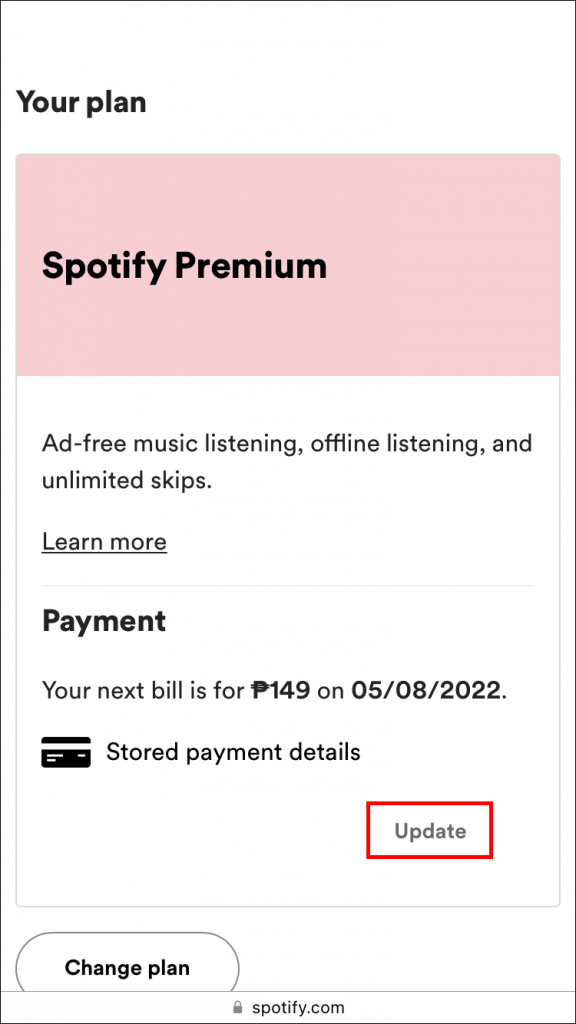 How To Change the Payment Method in Spotify