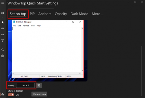 How to Keep a Window Always on Top in Windows 11
