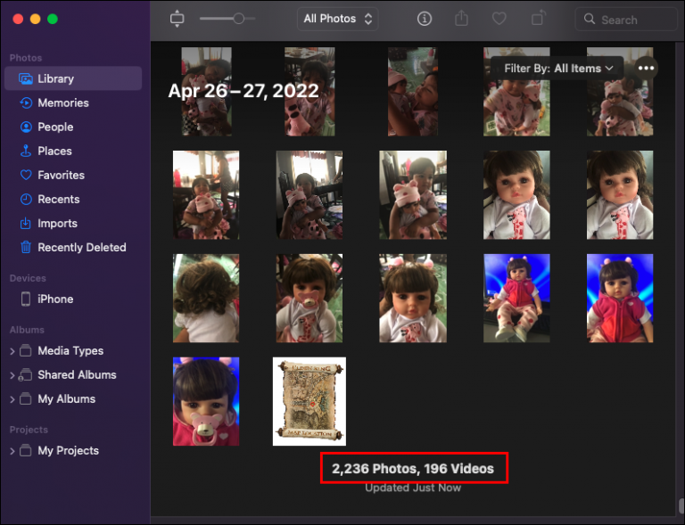 How To Count Photos on an iPhone