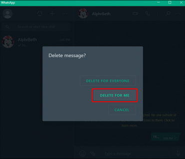 How to Delete a Message in WhatsApp